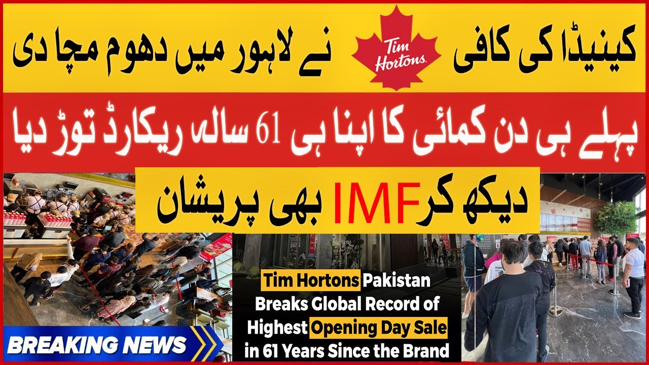 Tim Hortons Coffee breaks all revenue records of 61 years in Lahore ...
