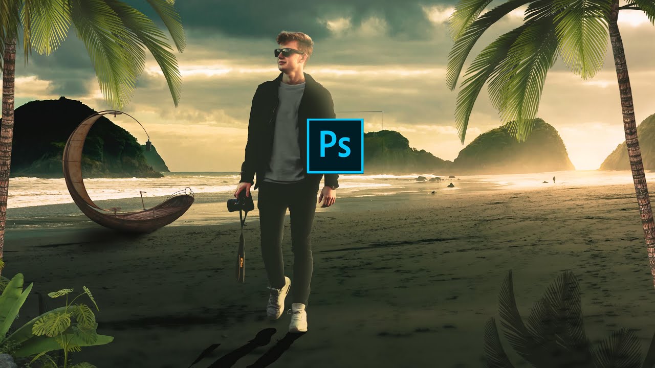 Beach photo Manipulation / Photoshop Tutorial - YouTube