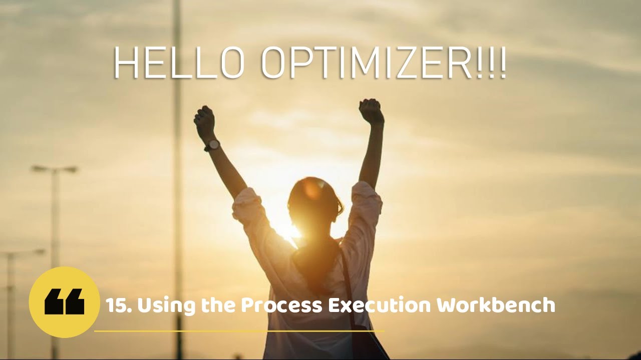 #15 Using the Process Execution Workbench - YouTube