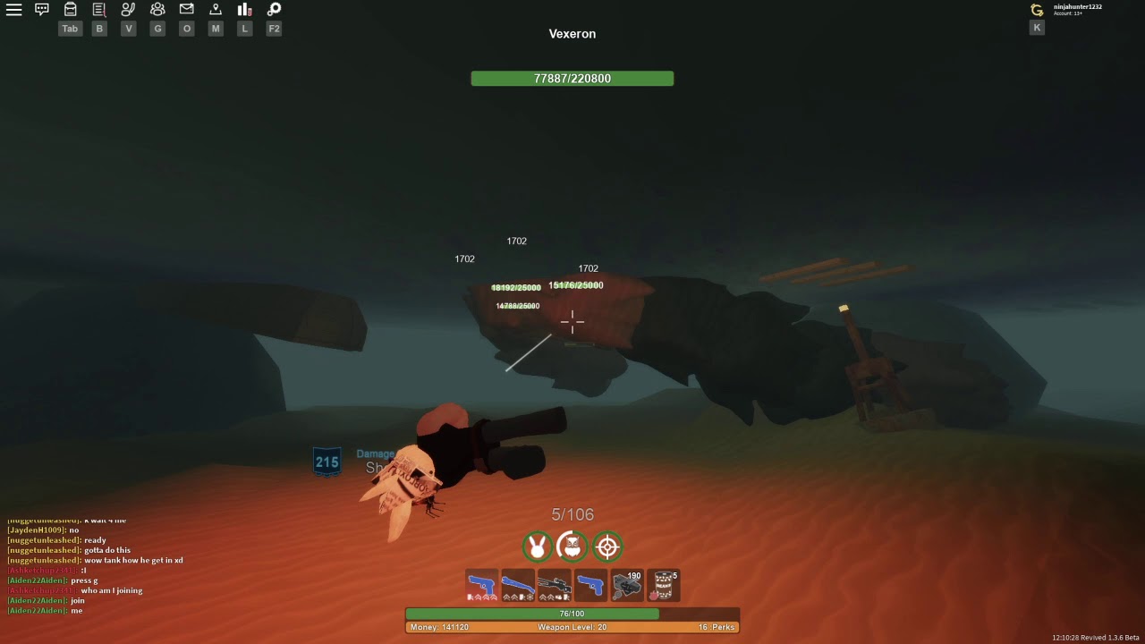 Defeating Vexeron with M9 Legacy - Rise Of The Dead [ Duos ] | Roblox ...