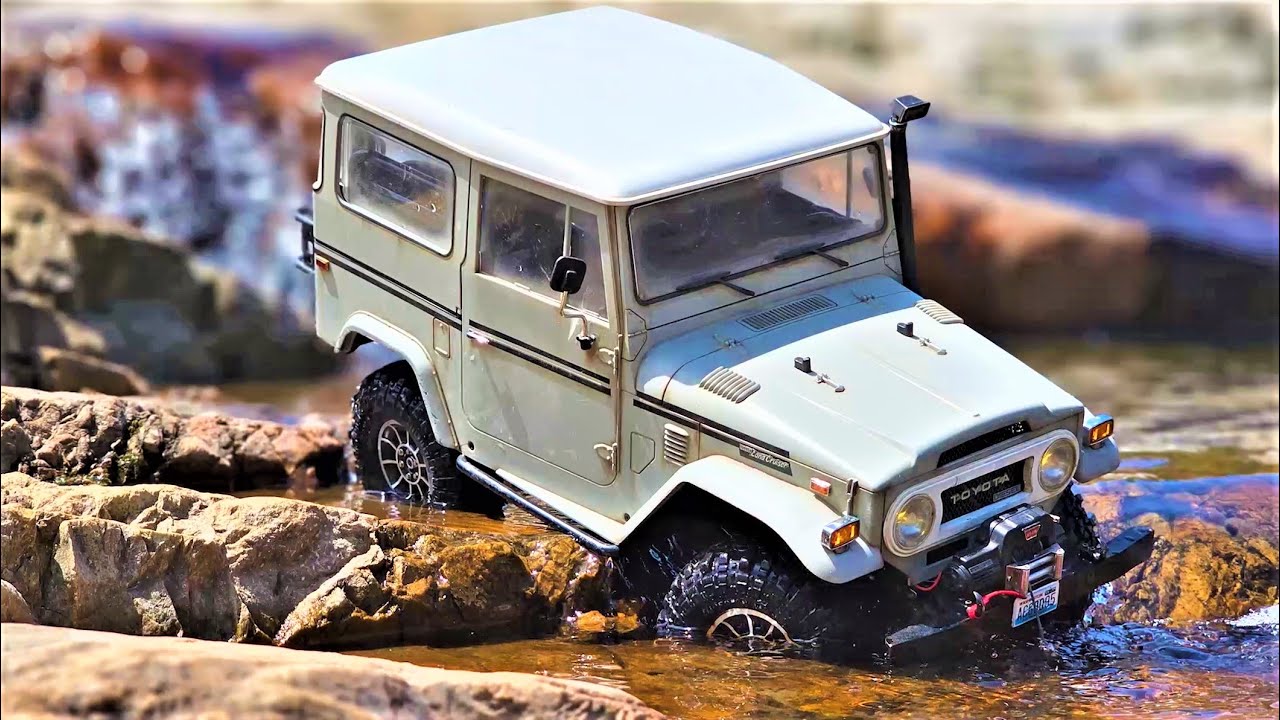 RC4WD Gelande II FJ40 Cruiser Creek Rock Crawling - YouTube
