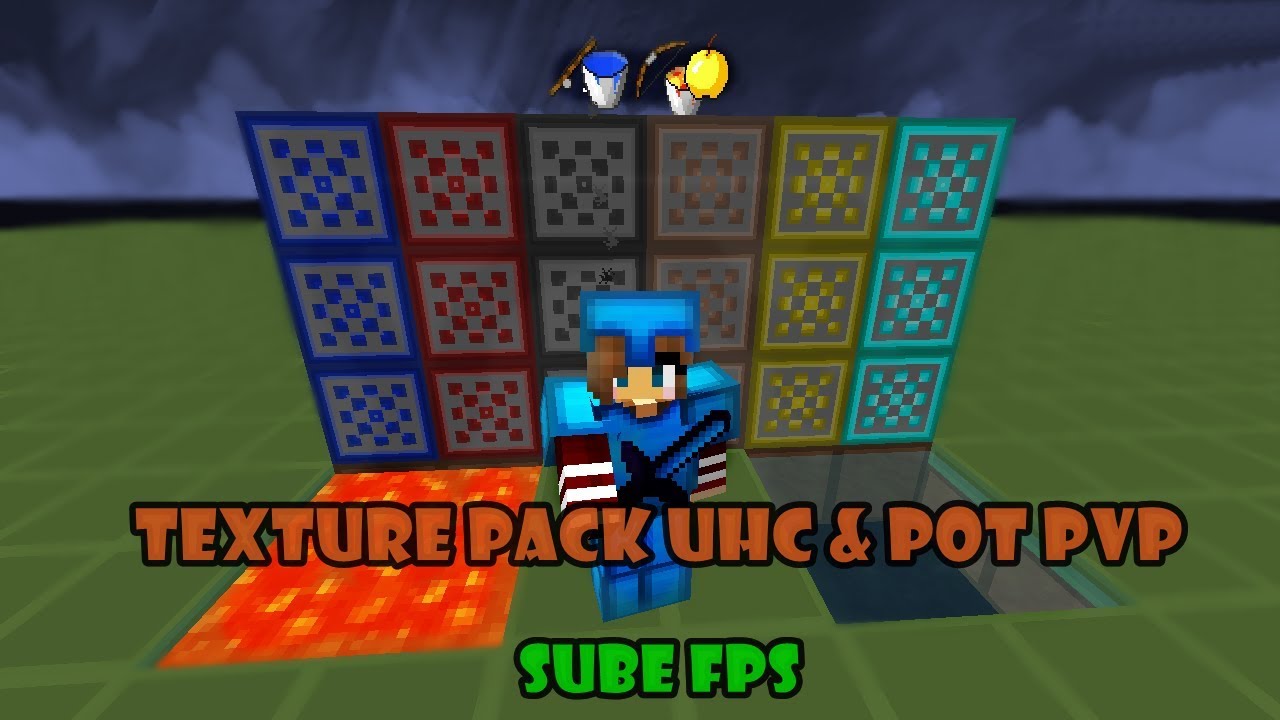 TEXTURE PACK BUILD UHC POT PVP 1.7/1.8/1.9/1.10 SUBE FPS - YouTube