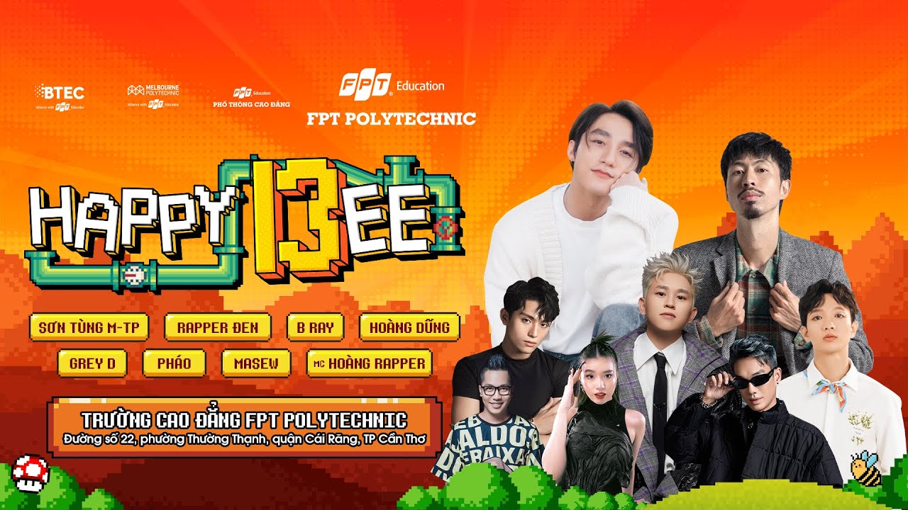 ĐẠI NHẠC HỘI HAPPY BEE 13 TẠI CẦN THƠ CÙNG LINE-UP ĐỈNH CAO HÀNG ĐẦU V ...