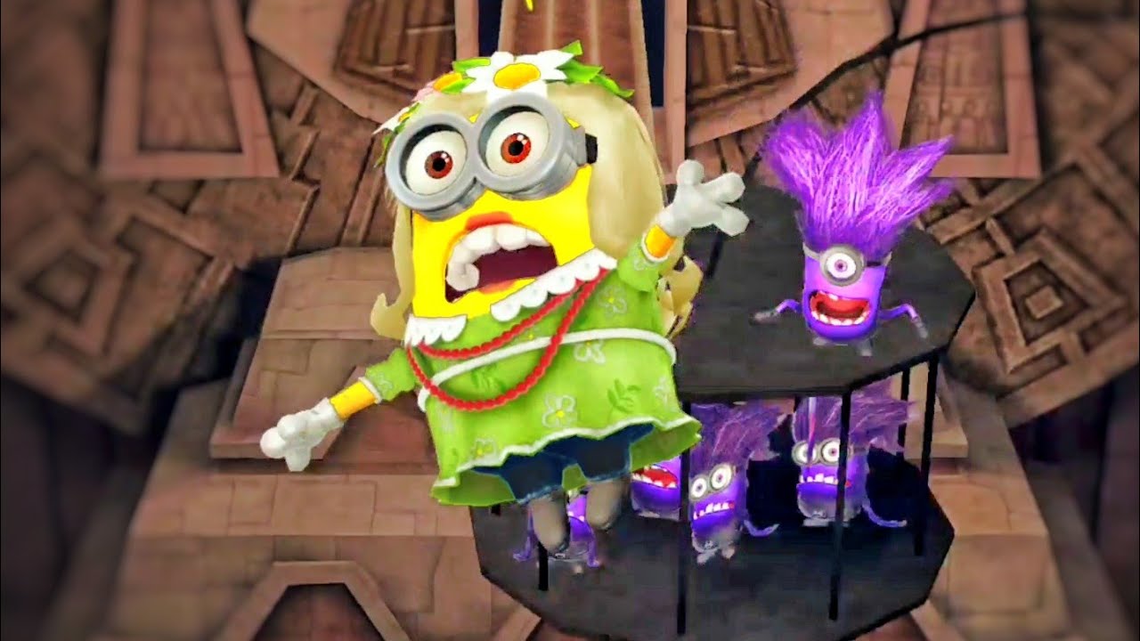[4K] SPRING MINION FALLING THE ZOMBIE CAGE \ MINION RUSH / - YouTube