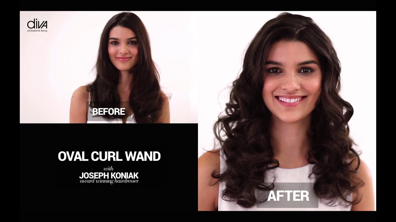 Diva Intelligent Digital Oval Curl Wand // Soft, Loose Waves - YouTube