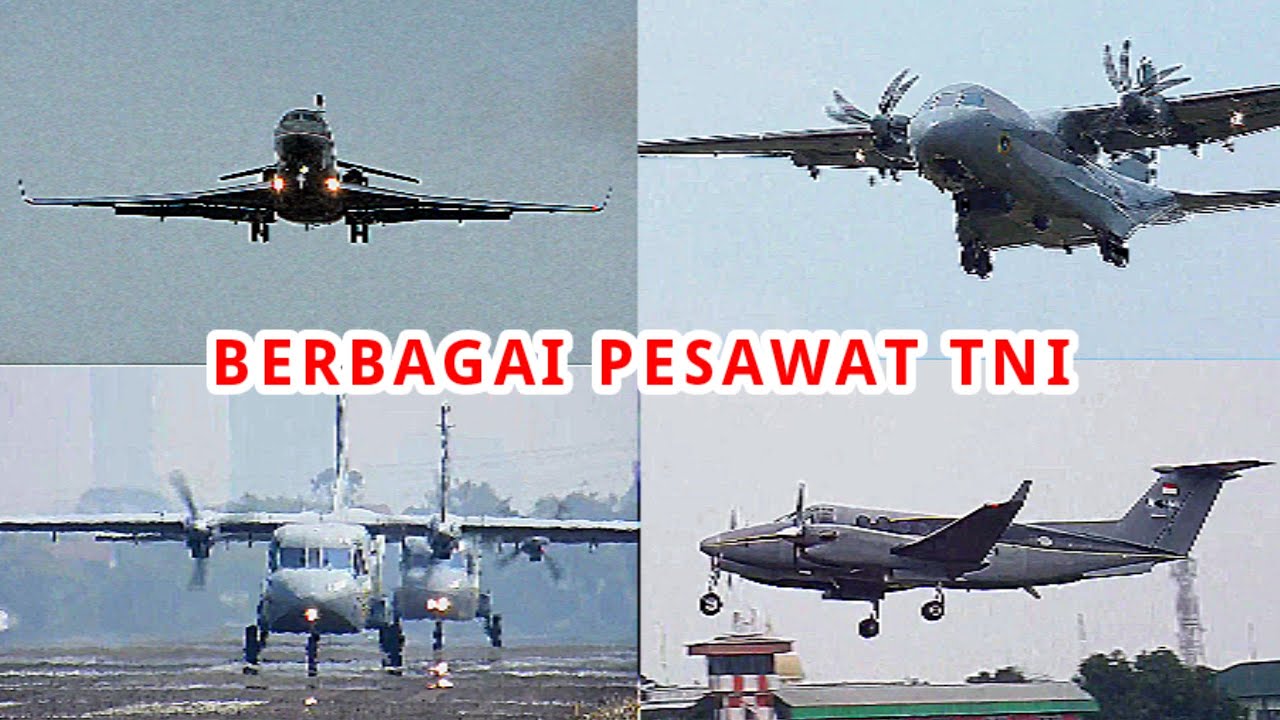 Jarak 5 Meter Diatas Kepala !! Berbagai Pesawat Angkut, Pengintaian ...