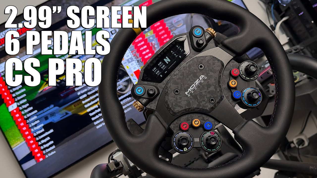 CS Got A Screen MOZA Racing CS PRO Wheel - YouTube