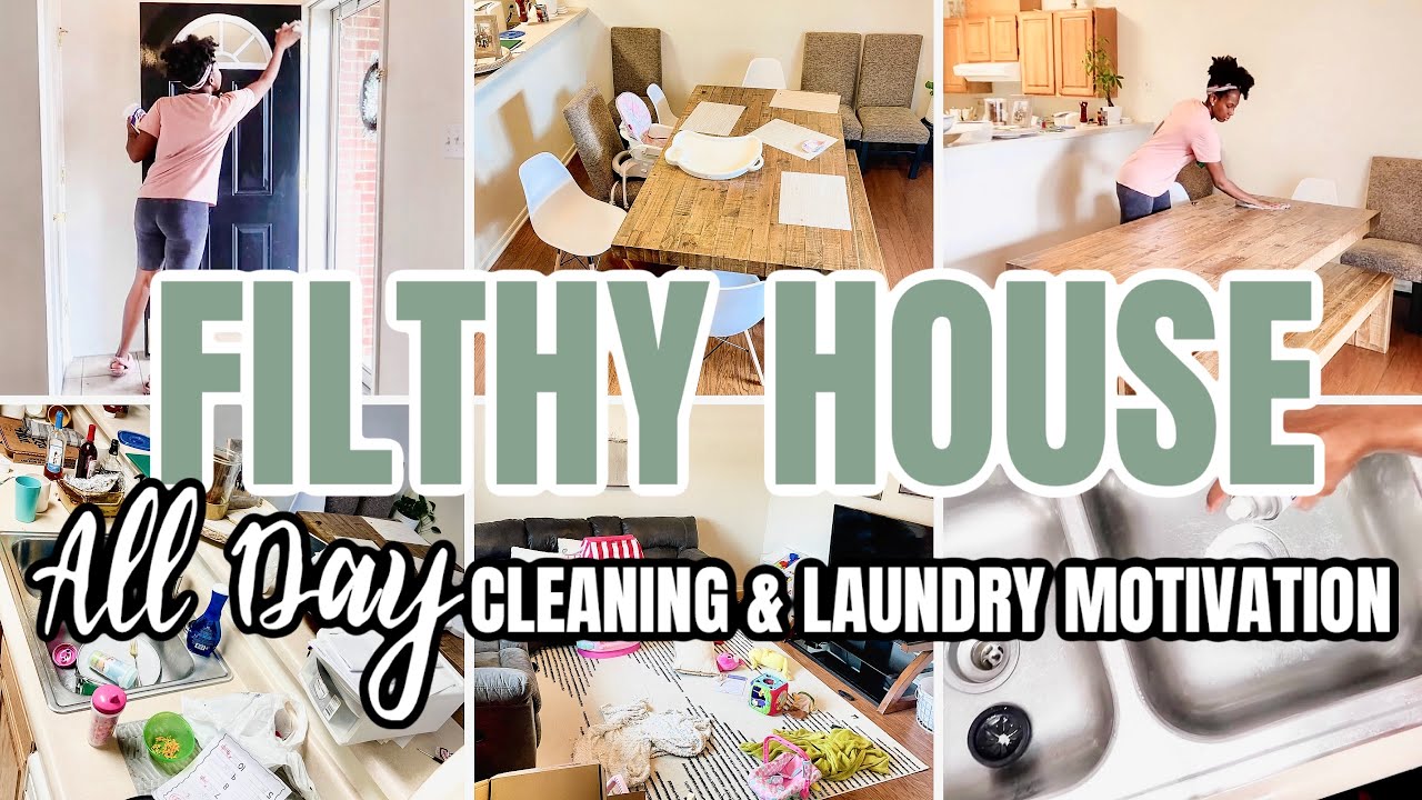 ULTIMATE ALL DAY FILTHY HOUSE CLEAN WITH ME | REAL LIFE CLEAN | 2021 ...