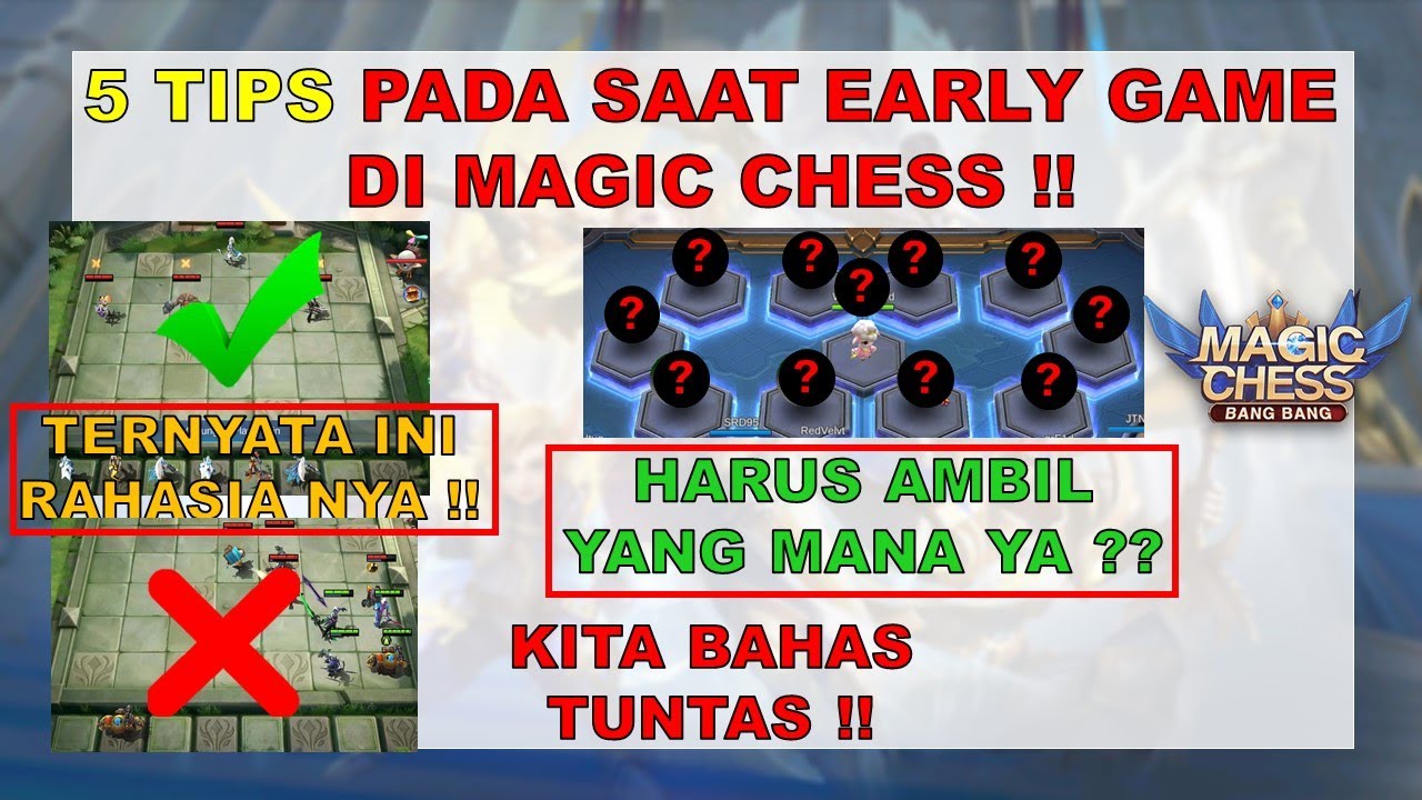5 TIPS PADA SAAT EARLY GAME MAGIC CHESS !! PEMULA WAJIB TAU INI SEBELUM ...