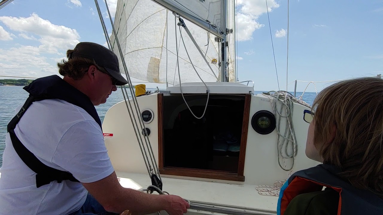 Mirage 24 Sailboat Woodstock 2020 shake down - YouTube