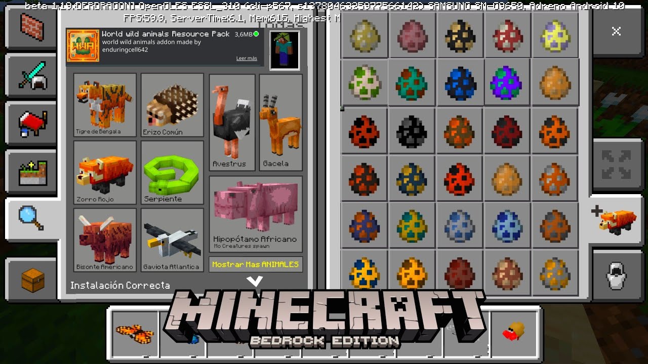 MAS DE +150 NUEVOS ANIMALES Y BIOMAS PARA MINECRAFT PE 1.19, 1.20 MOD ADDONS CREATURES MINECRAFT ...