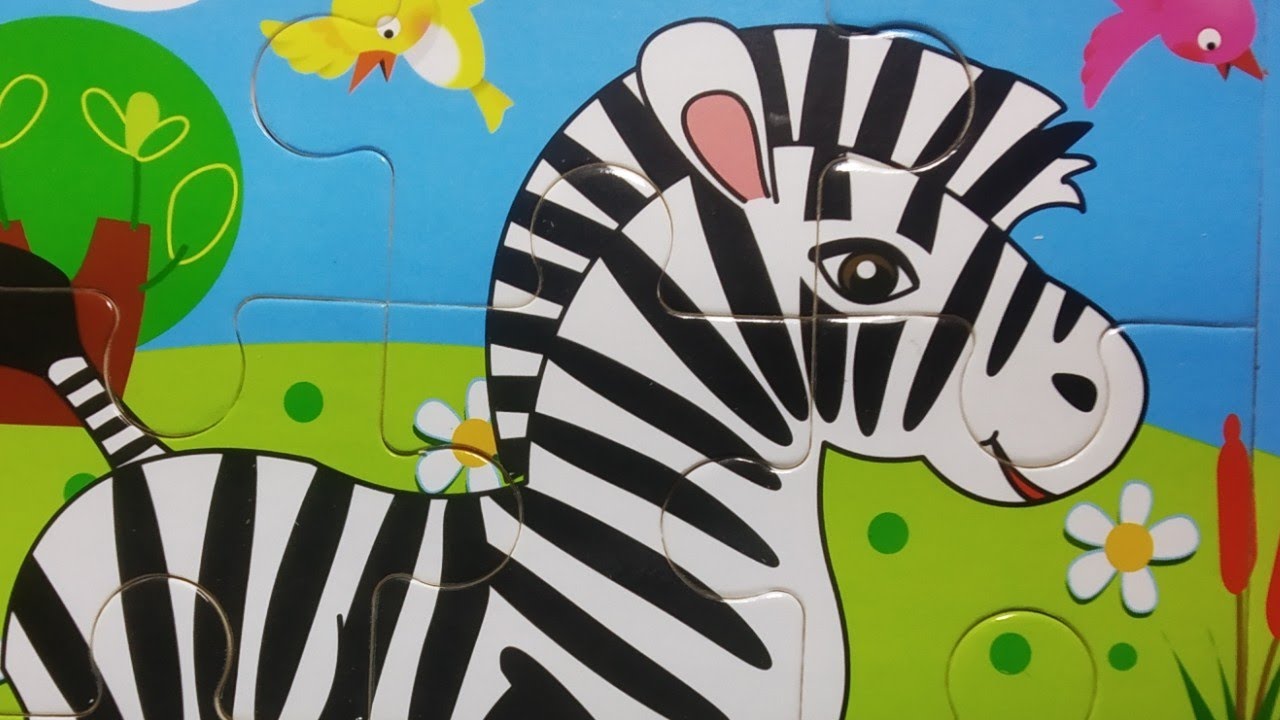 BEAUTIFUL, ELEGANT, enchanting ZEBRA | PUZZLES | GAMES FOR KIDS - YouTube