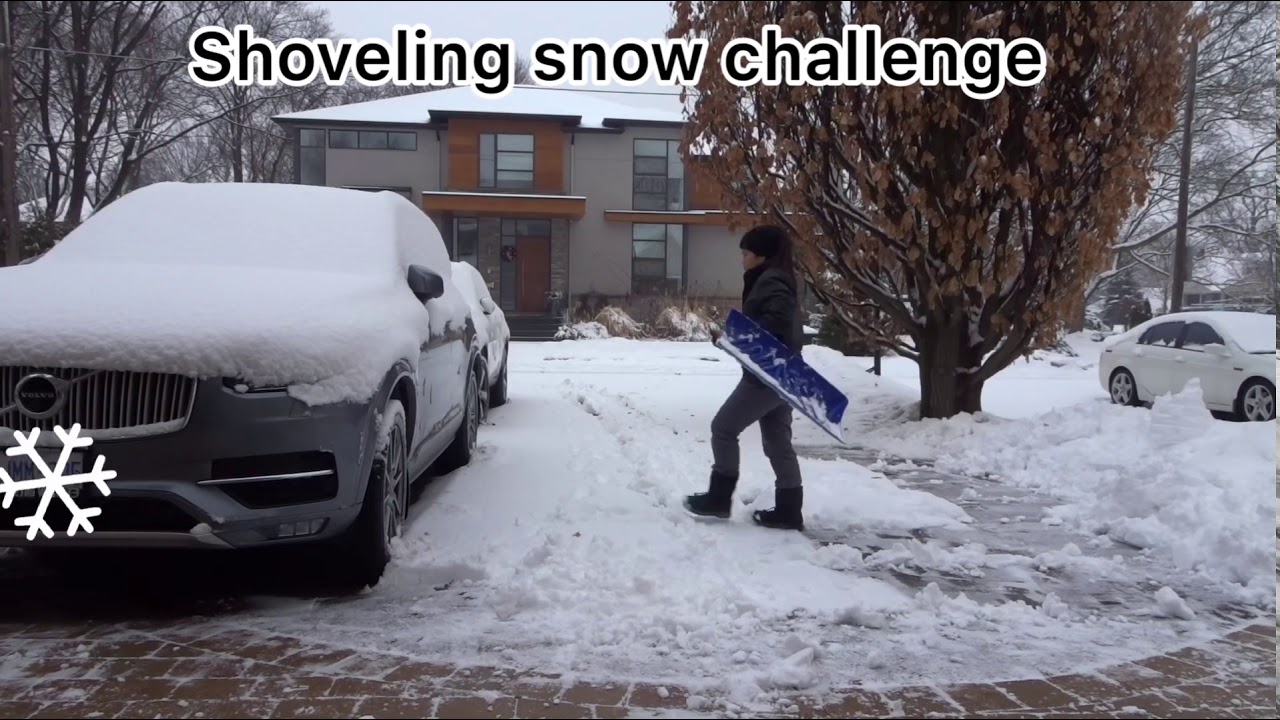 Shovel Snow Challenge | Canada Winter Season - YouTube