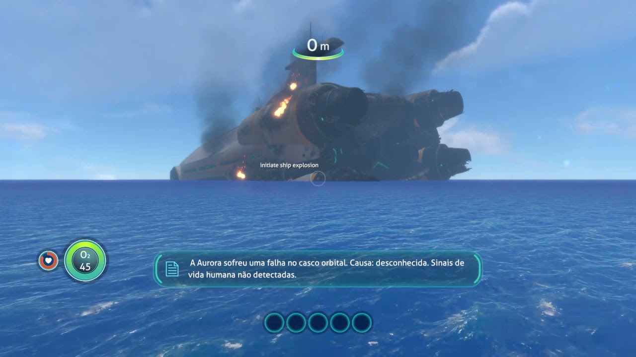 Subnautica_Exploding the Aurora - YouTube