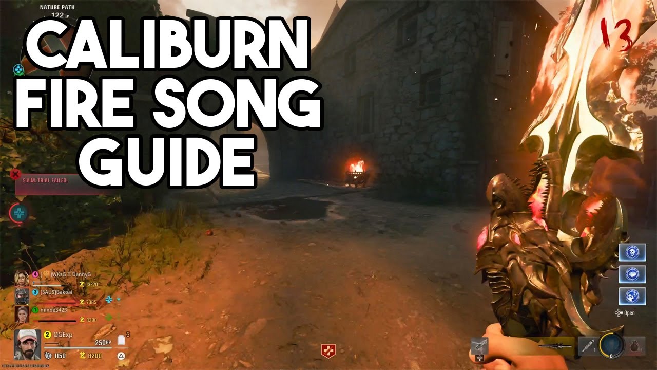 BO6 Zombies - Caliburn Fire Song Easter Egg on Citadelle Des Morts ...