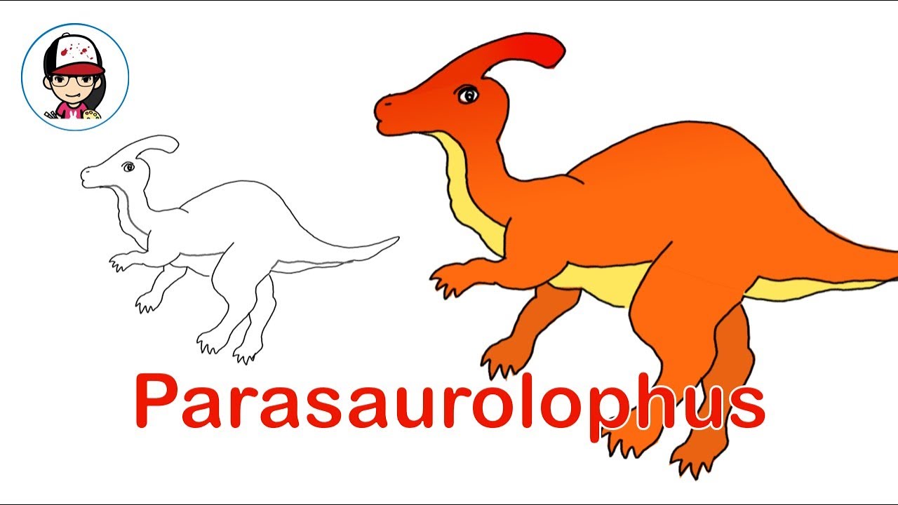 How to Draw a Parasaurolophus Easy - YouTube