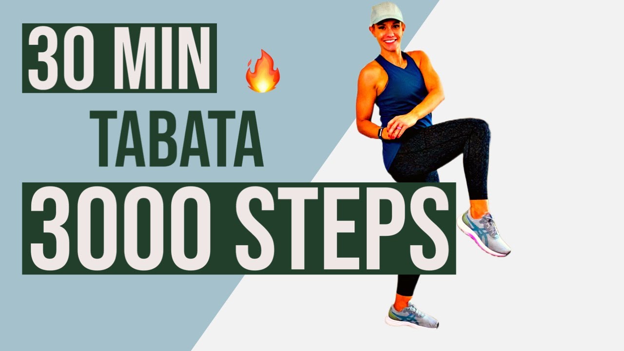 30 min Tabata Walking Workout | No Equipment All Standing Fat Burning ...