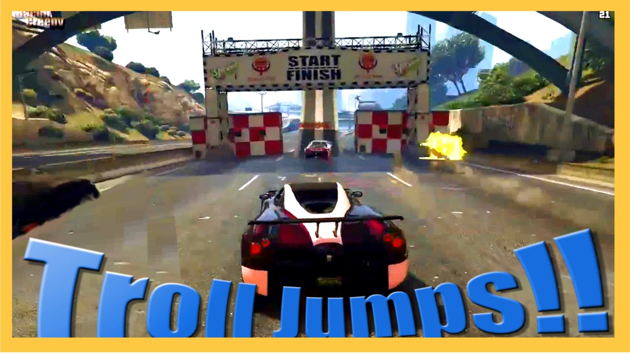 Dynamic Glitch Racing In GTA! /TROLL JUMPS!-/Funniest Moments!/Best ...