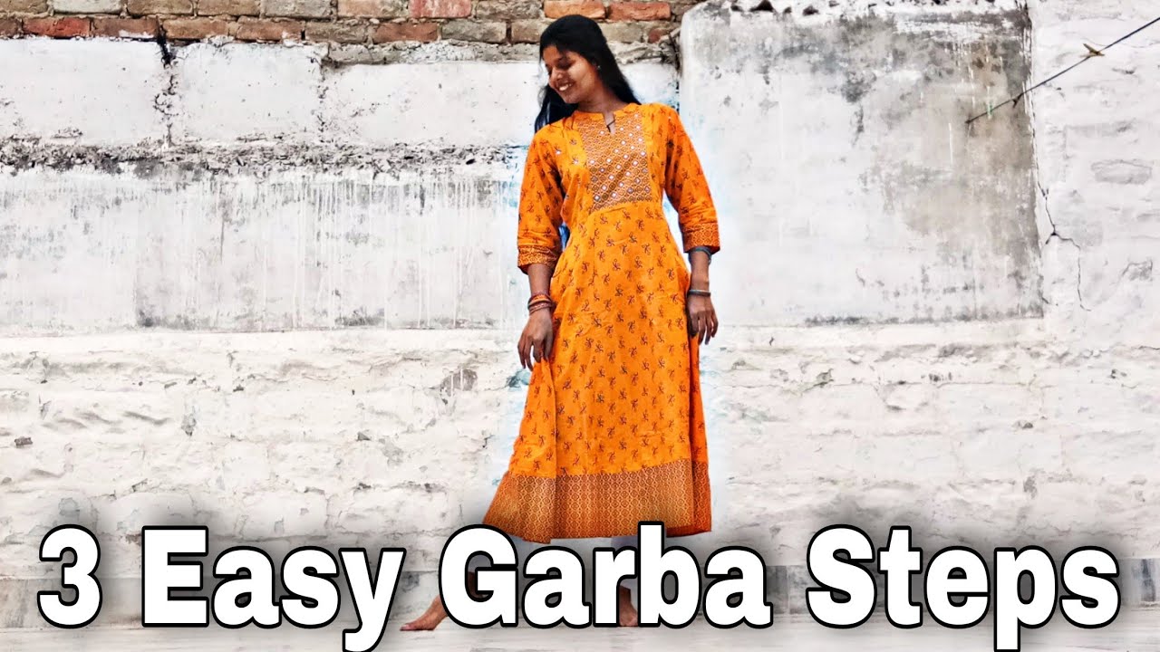 3 Basic Garba Steps In Circle | Easy Steps | Muskan Verma - YouTube