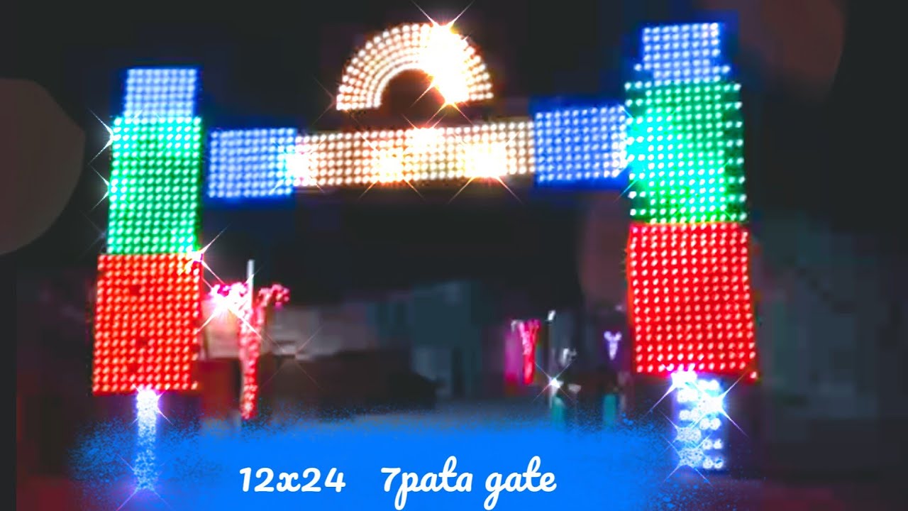 12x24 Pixel Led Light Gate ll Design and Running ll Sona light adra ll ...