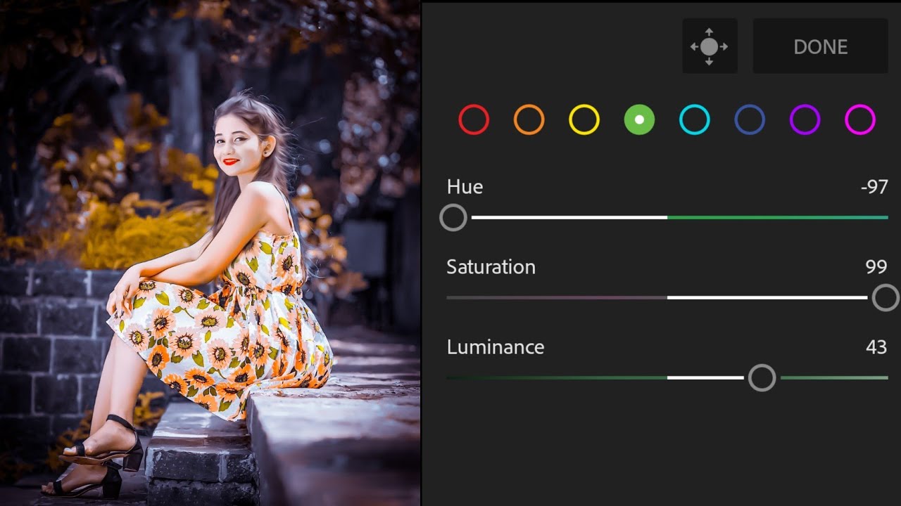 Lightroom dark and yellow colour effect photo editing || Lightroom background colour change ...