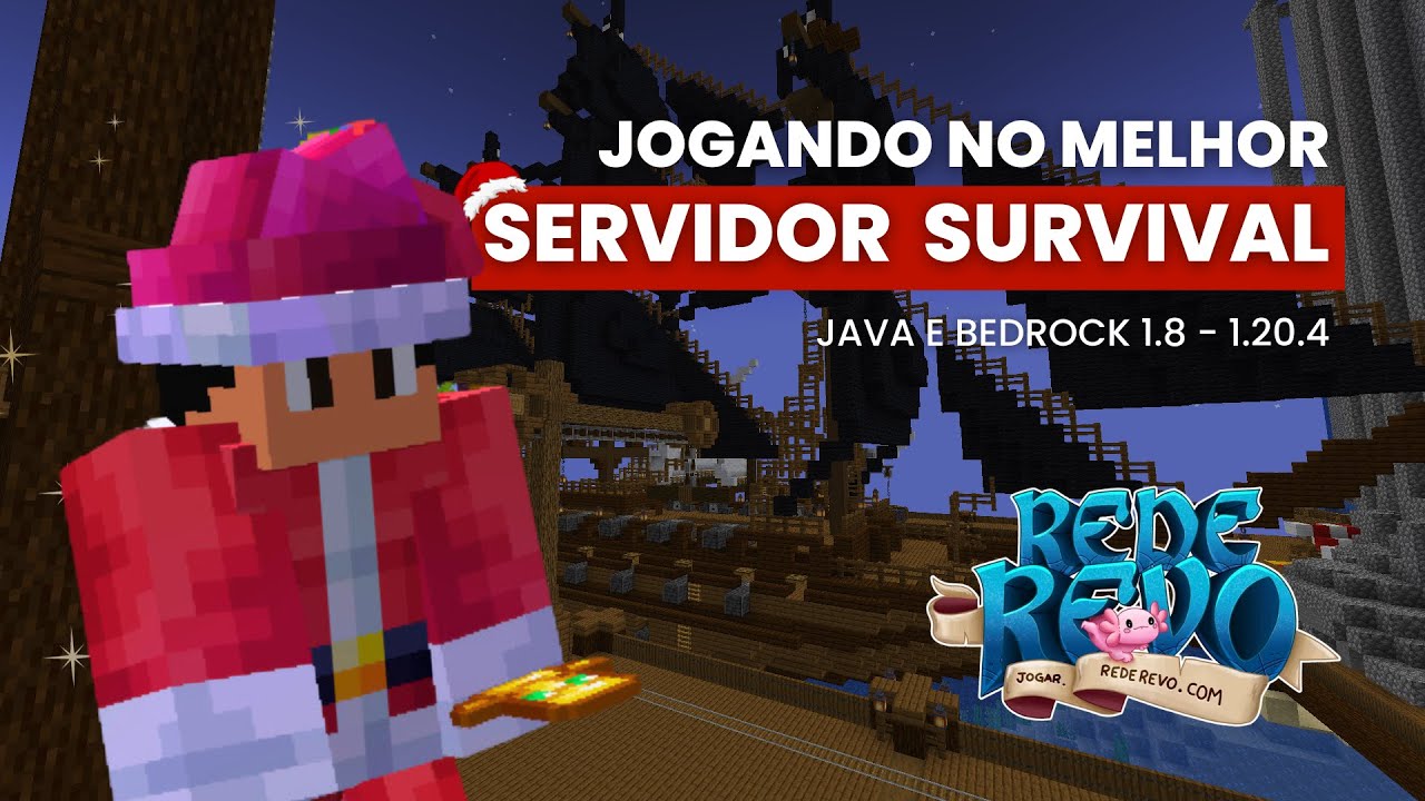Construindo um PORTO na minha BASE! MELHOR servidor SURVIVAL 1.20 JAVA e BEDROCK AO VIVO - Rede ...