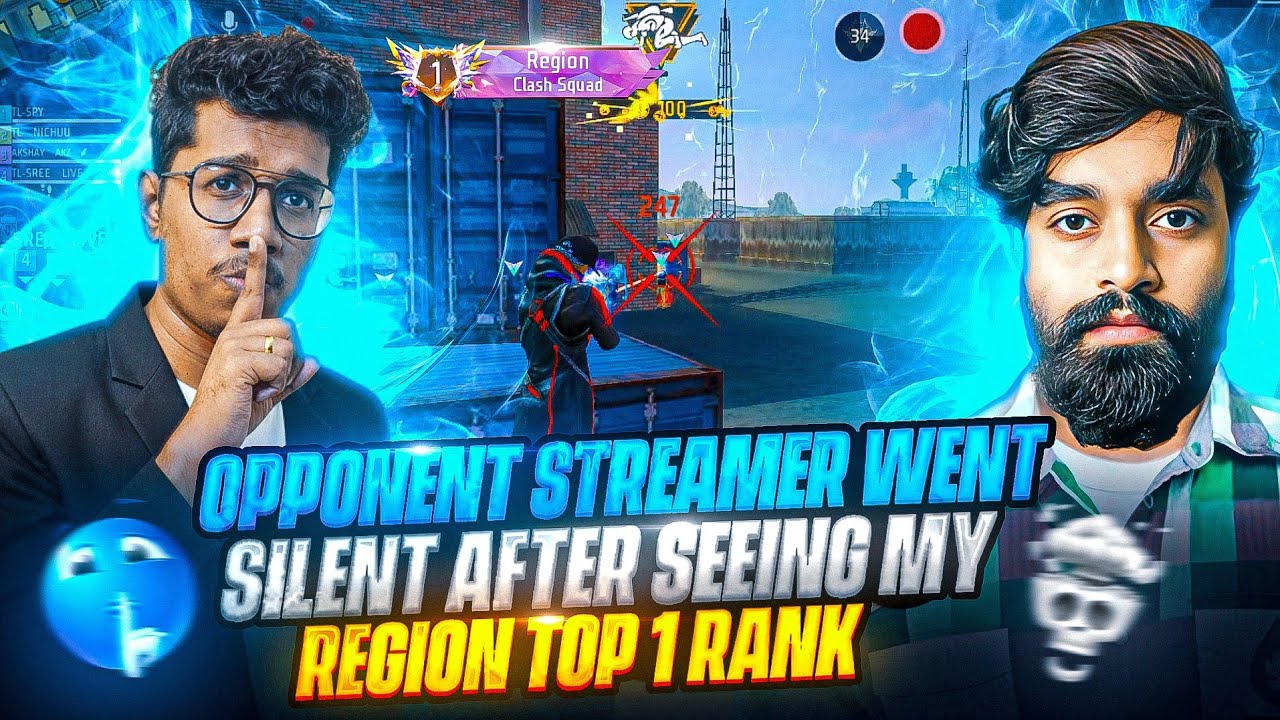 Hindi Streamer Shocked 💀😱 Region Top1 Player Brohh 😈 Free Fire | Akshay ...