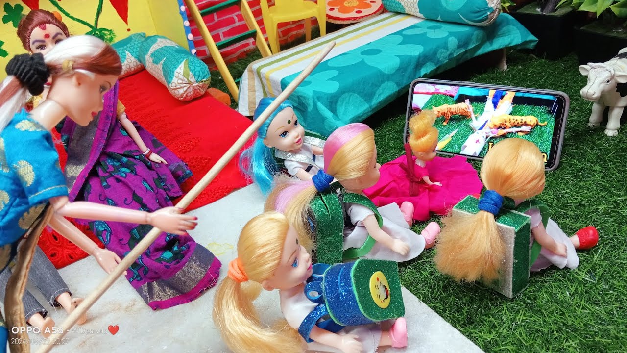 My little Bini part-198৷৷Barbie doll all day routine ৷৷ Radha story ৷৷# ...