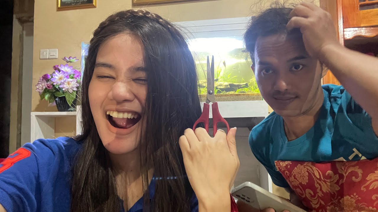 Cara potong rambut wig yang benar | review rambut palsu - YouTube