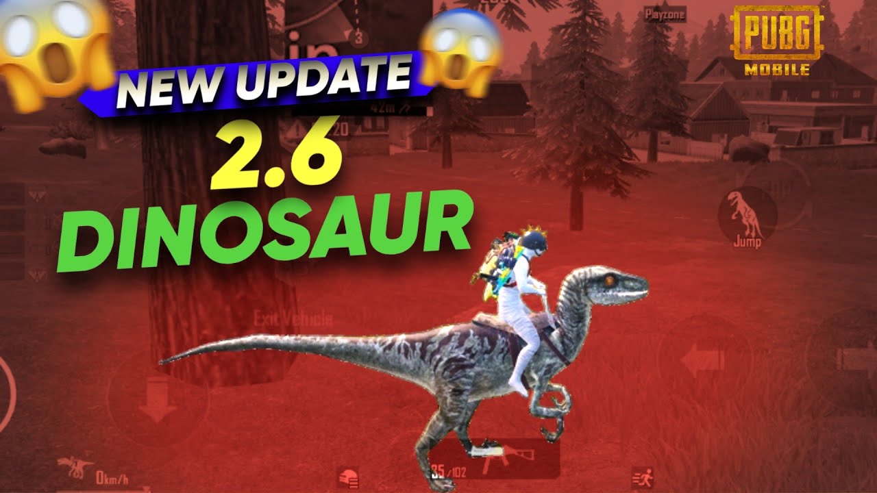 New Update 2.6🔥 Gameplay With Dinosaur😳 | PUBG MOBILE - YouTube