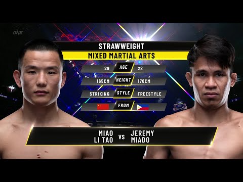 Miao Li Tao vs. Jeremy Miado | ONE Championship Full Fight