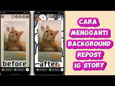 cara mengganti background repost instagram story terbaru 2024 - YouTube