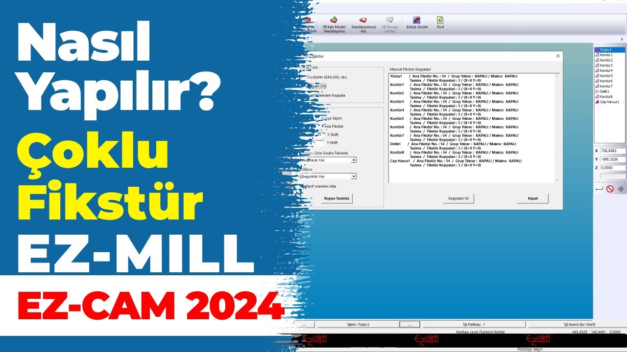 EZ-MILL Çoklu Fikstür Kullanımı: İş Parçalarınızı Hızlı ve Etkili Bir ...