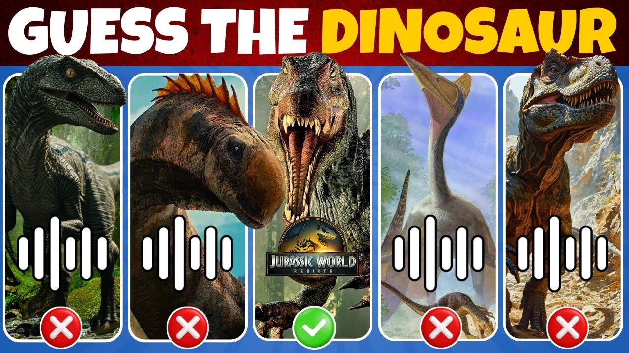 Guess Jurassic World Rebirth Dinosaurs by Sound & Shadow! 😱🦖Mosasaurus ...