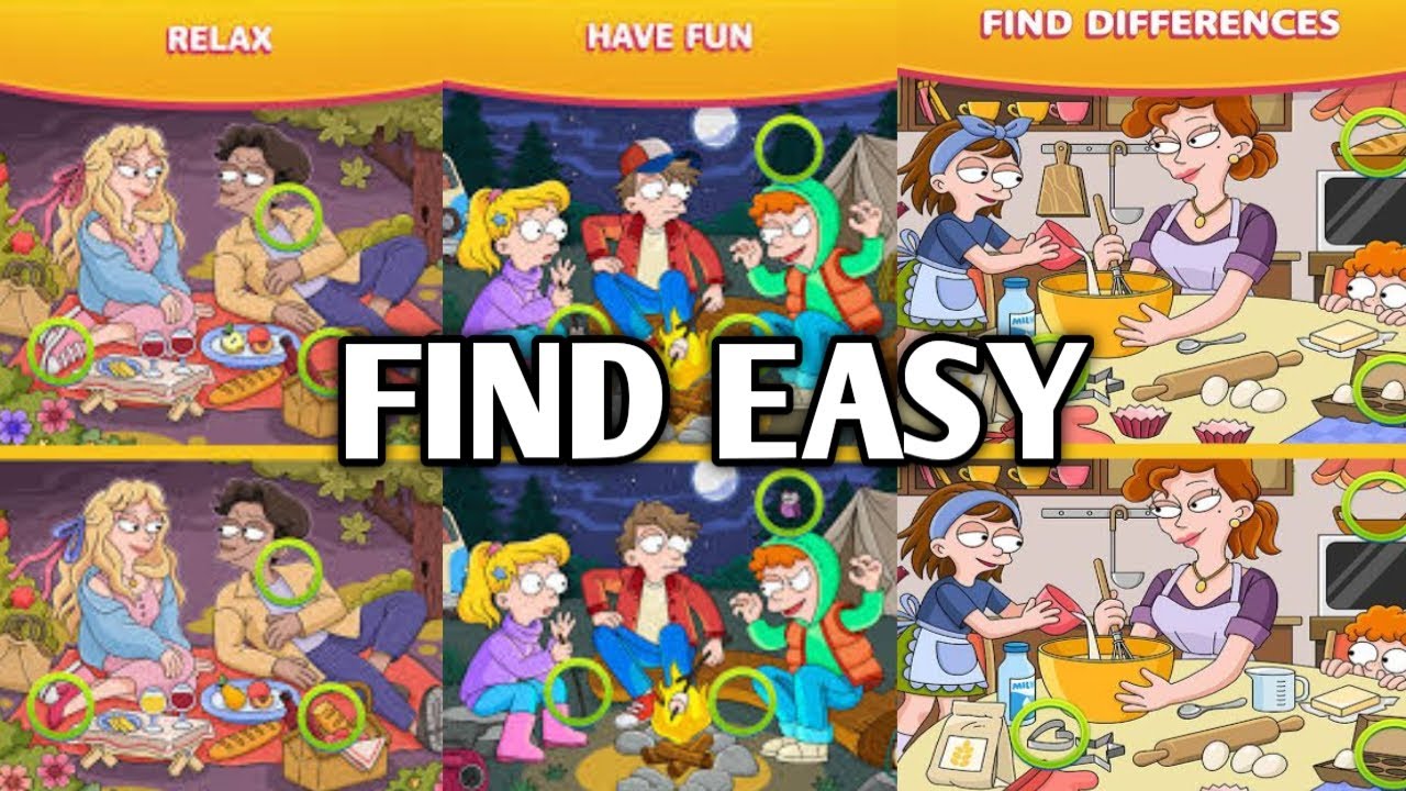 LIVE TEBAK PERBEDAAN GAMBAR YUK!!! FIND EASY LELVEL186 - YouTube