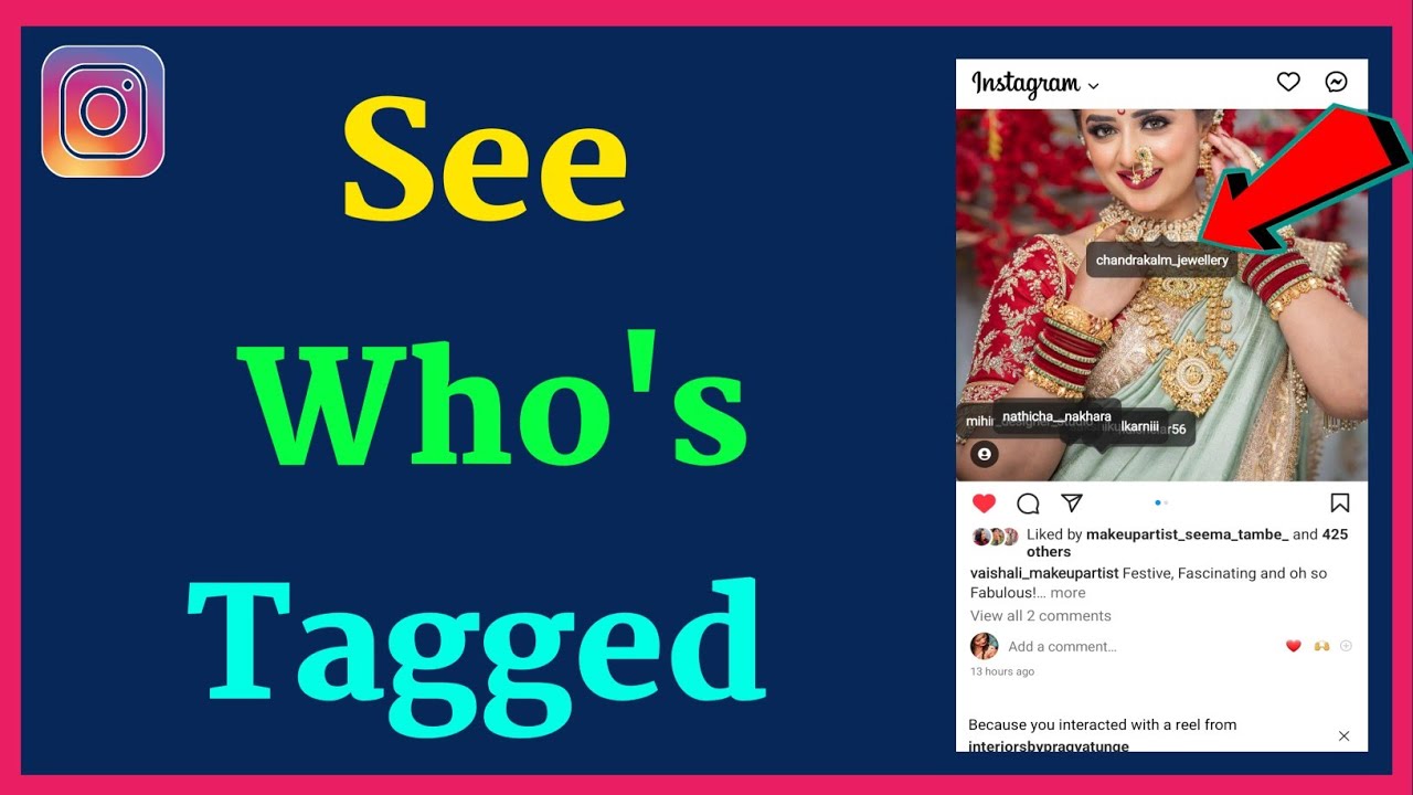 How To See Who's Tagged An In Instagram Post - YouTube