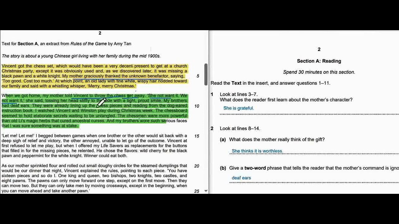 2023 stage 9-p2-english progression test -lower secondary past paper ...
