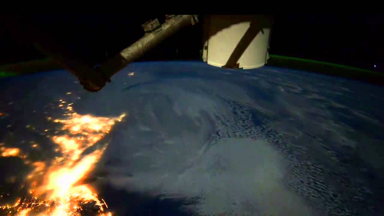 East Coast Blizzard: Viewed from the International Space Station - YouTube