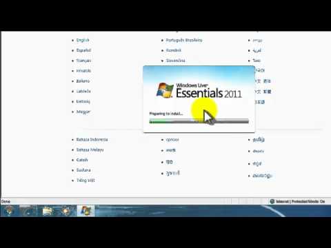 How to install Windows Live Essentials 2011 - YouTube