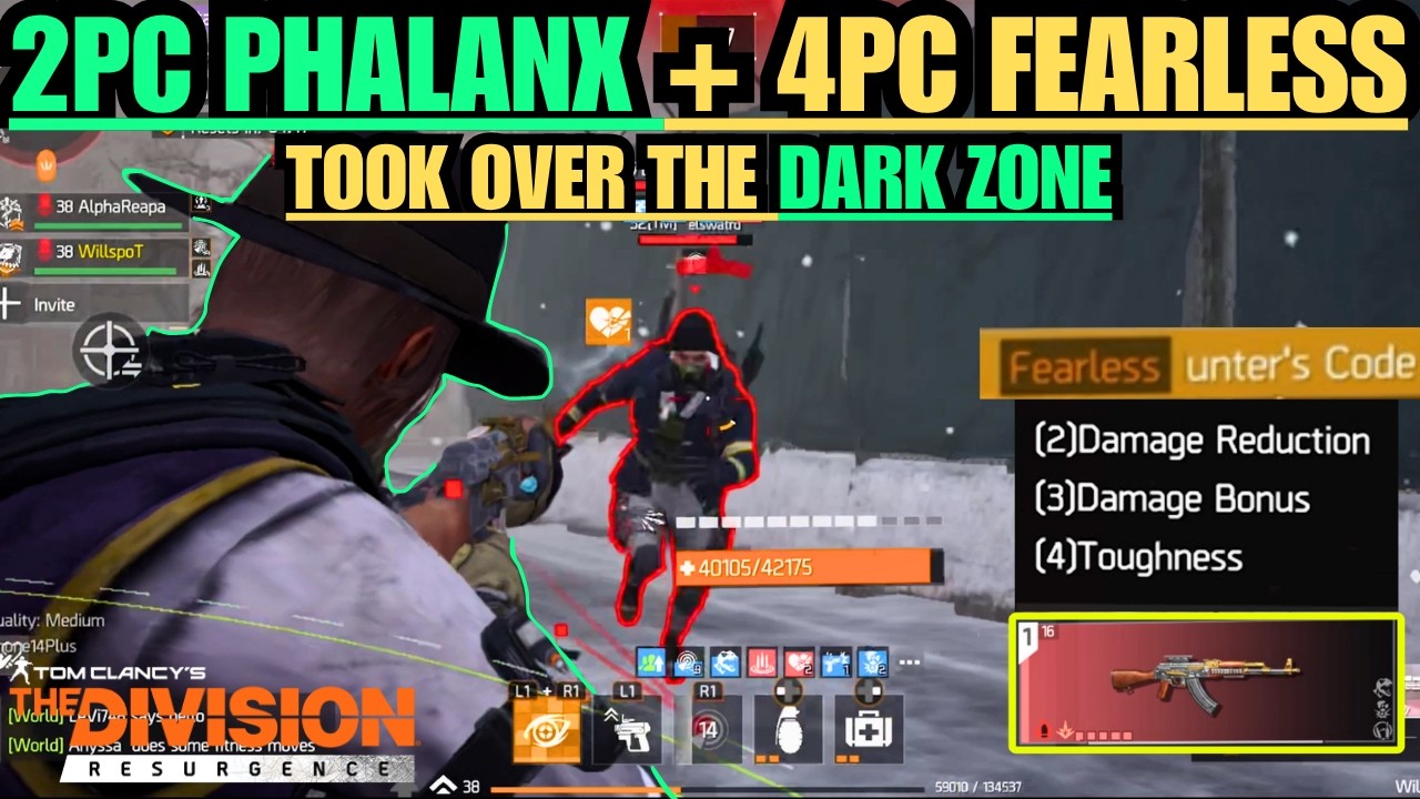 This 2PC Phalanx + 4PC Fearless ROGUE Build Took Over the Dark Zone 😭🔥 ...