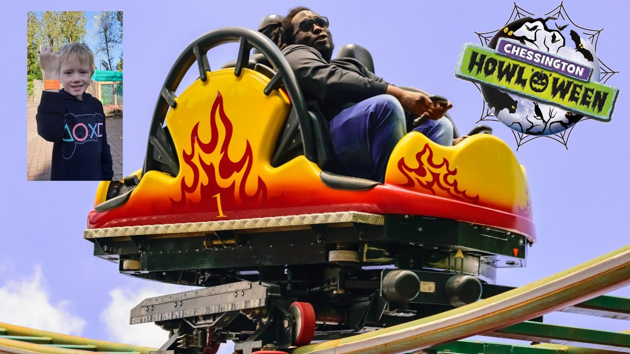 Chessington World of Adventures riding all the 1.2m rides and Halloween ...