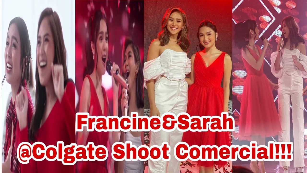 omg! grabe ito na pala ang Bagong Colgate Commercial Shoot ni Francine ...