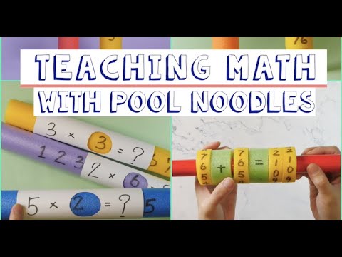 Summer Math Practice at Home With Pool Noodles - YouTube