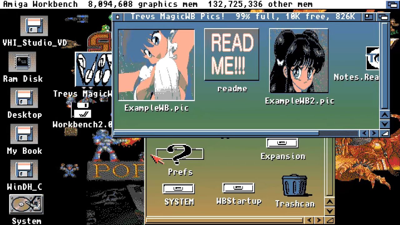 AMIGA Magic Workbench Pics ICONS Cynostic Trevor Stevens Special Setup ...