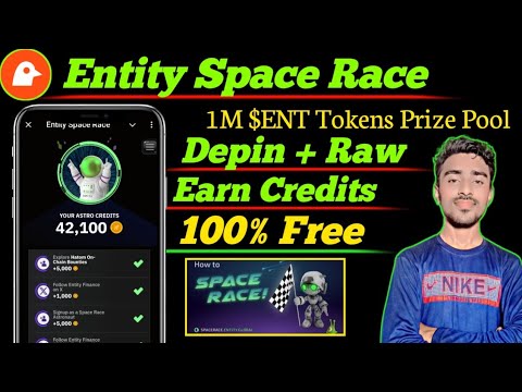 Entity Space Race $ENT Tokens Airdrop || 1M $ENT Tokens Prize Pool ...