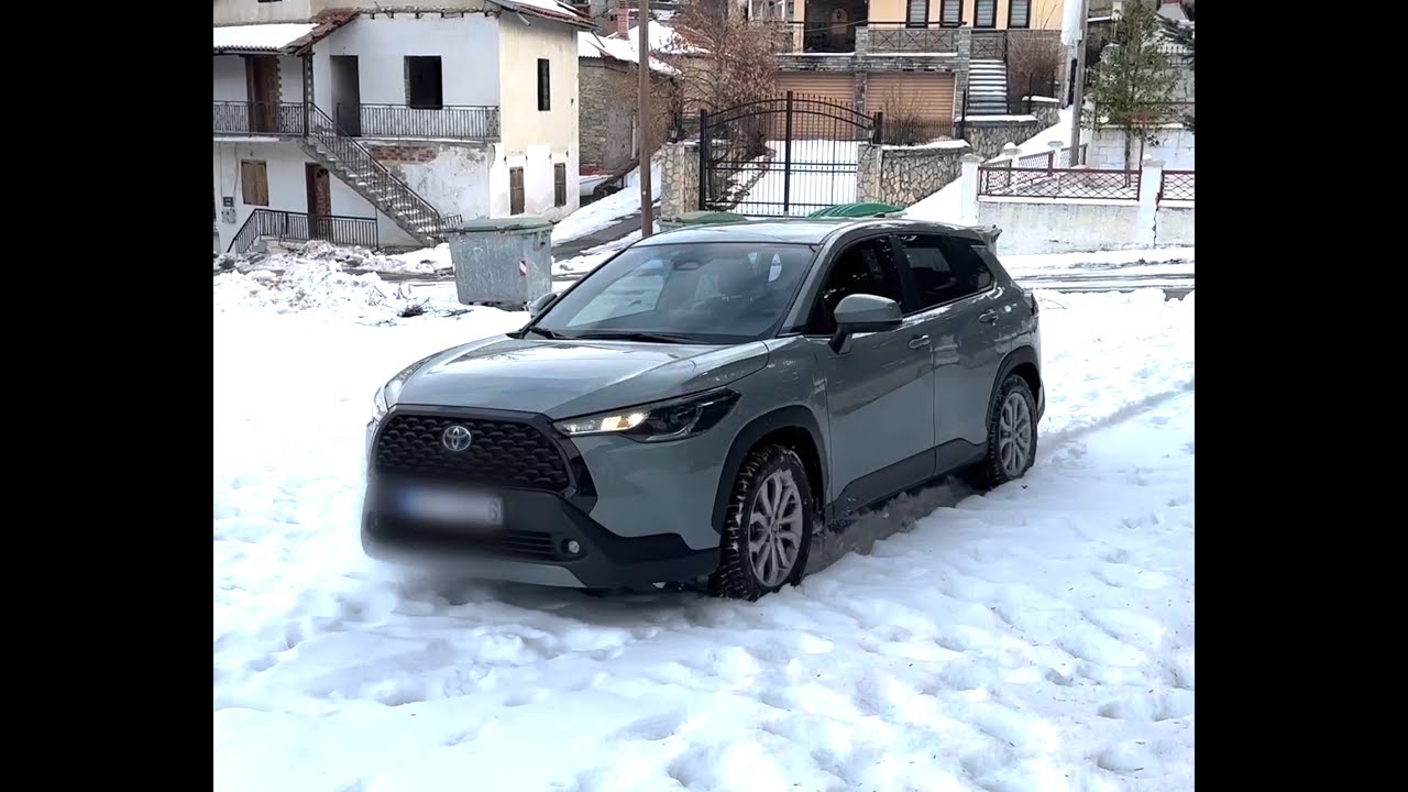 Toyota Corolla Cross. Snow tires test - YouTube