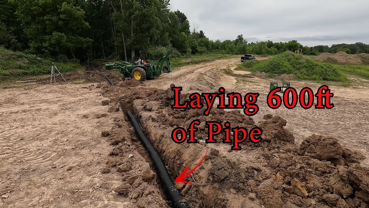 Laying 600ft of Pipe in One Weekend! - Building My Dream House 6-4-2022 ...