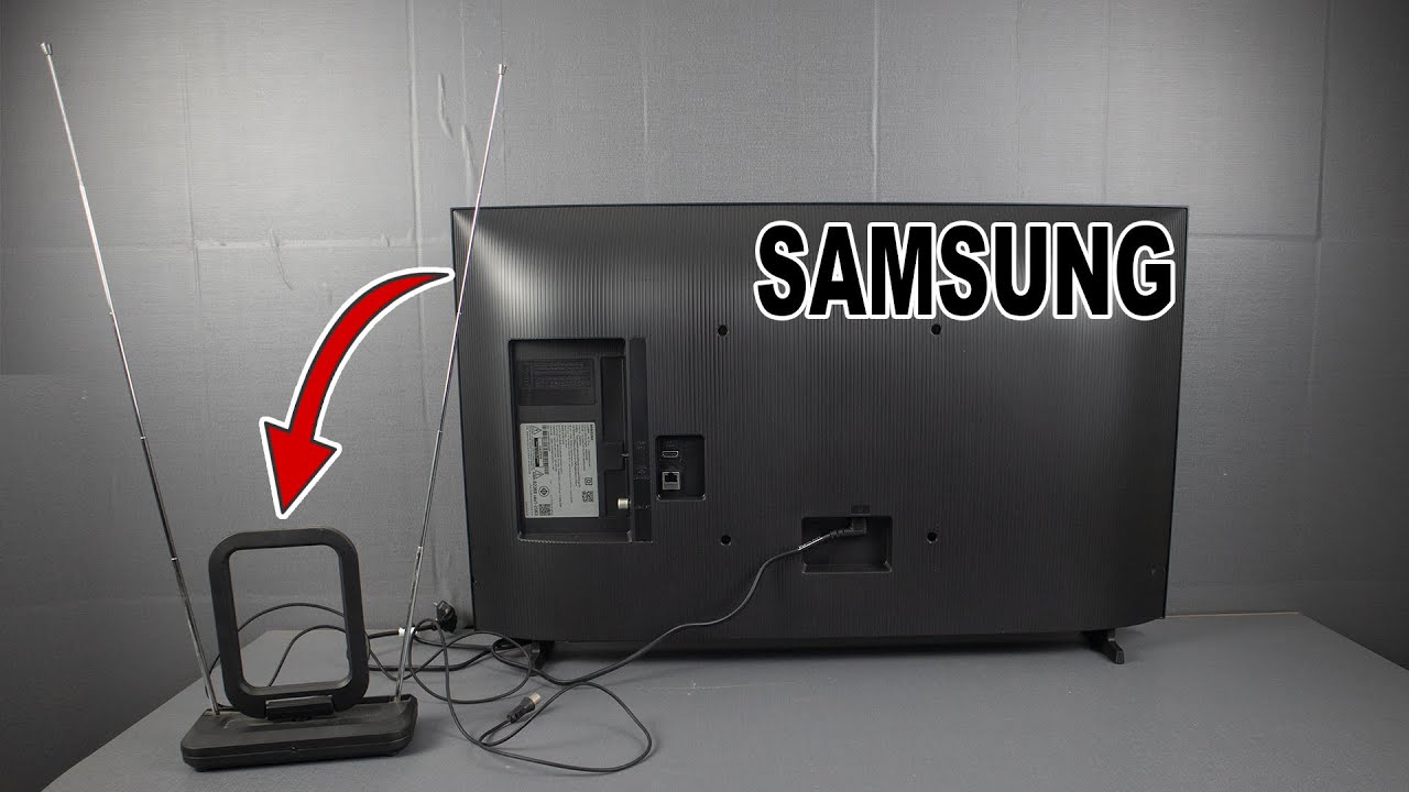 How to Connect Antenna to SAMSUNG Smart TV and Scan Channels - YouTube