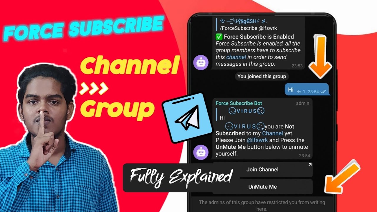 How to Force Subscribe Group Memebers to Join a Channel in Telegram ...