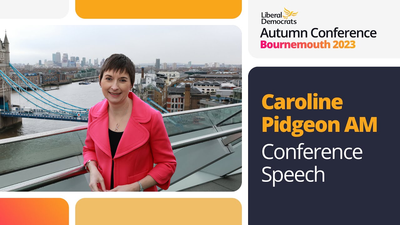 Caroline Pidgeon's speech to Conference - YouTube